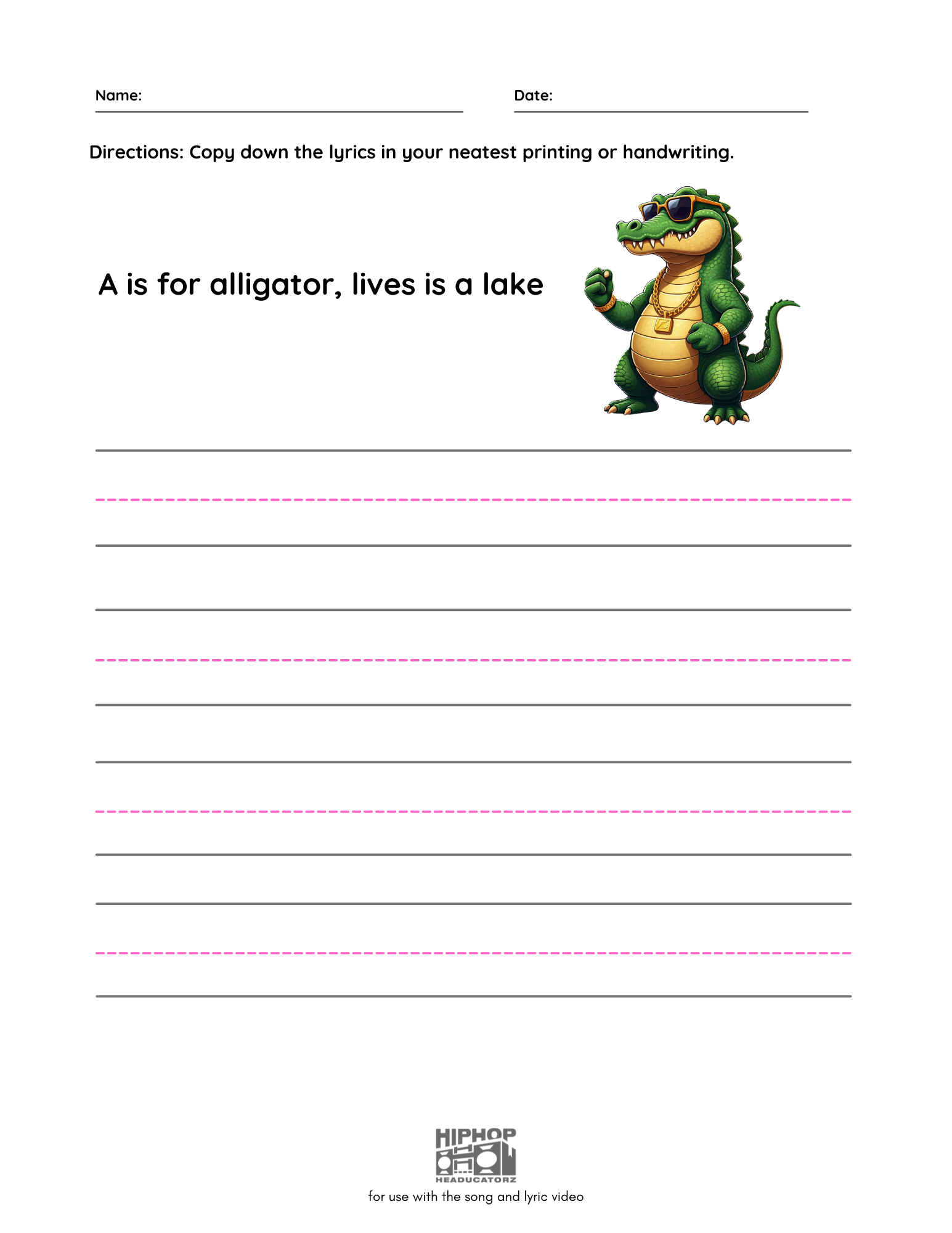 Alphabet Rap (Music Video + Teaching Resource) | Hip Hop Headucatorz